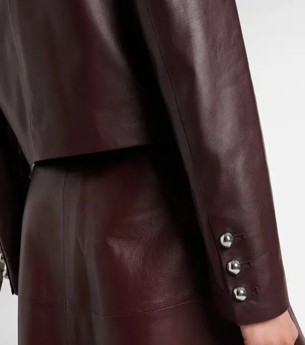 Altuzarra Leather Jacket - Burgundy