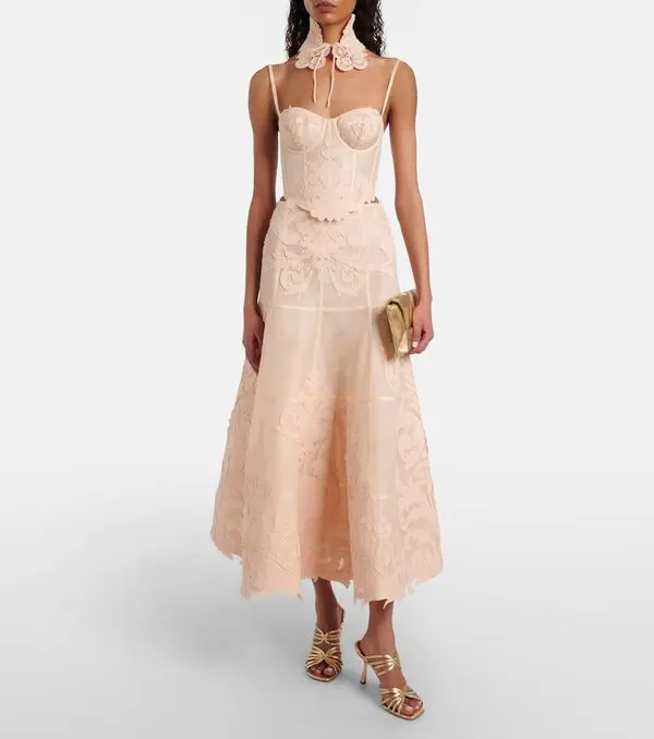 Zimmermann Rebellion Filigree Bustier And Choker Set