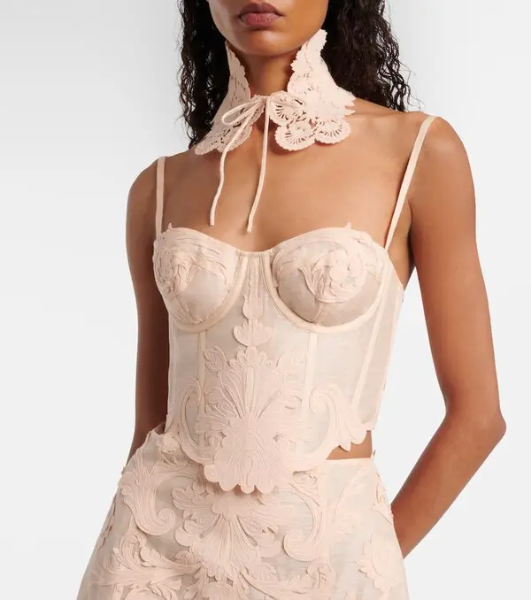 Zimmermann Rebellion Filigree Bustier And Choker Set
