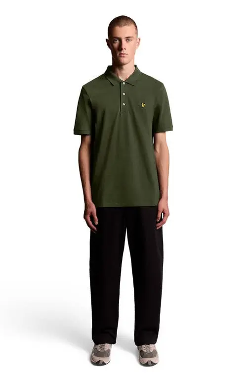 LYLE & SCOTT Plain Polo Shirt - Olive