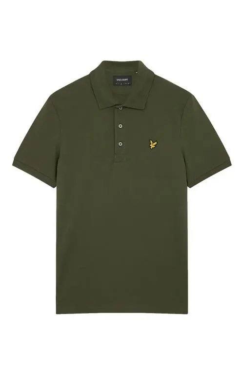 LYLE & SCOTT Plain Polo Shirt - Olive