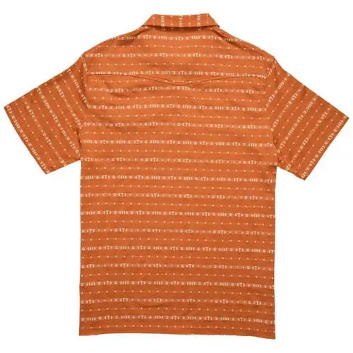 Howler Bros Texas Orange Texas Longhorns Jacquard Ranchero Polo