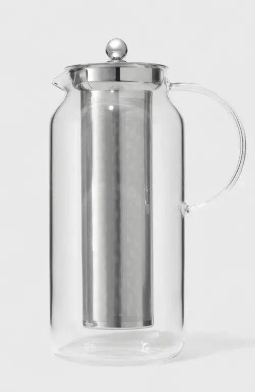 PUBLIC GOODS Tea & Water Glass Pitcher With Infuser - Clear Glass