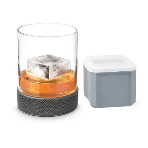 Final Touch Breakaway Hockey Puck Tumbler With Ice Mould - Clear