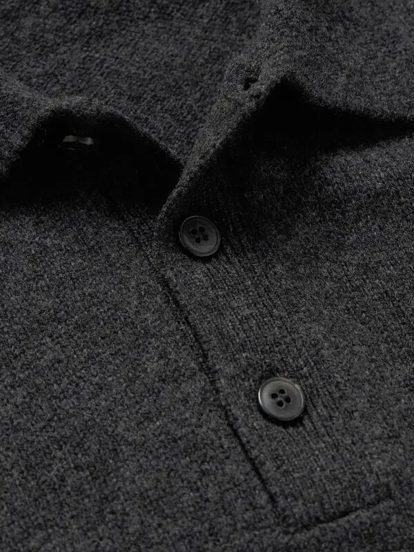 Sunspel Wool Polo Shirt