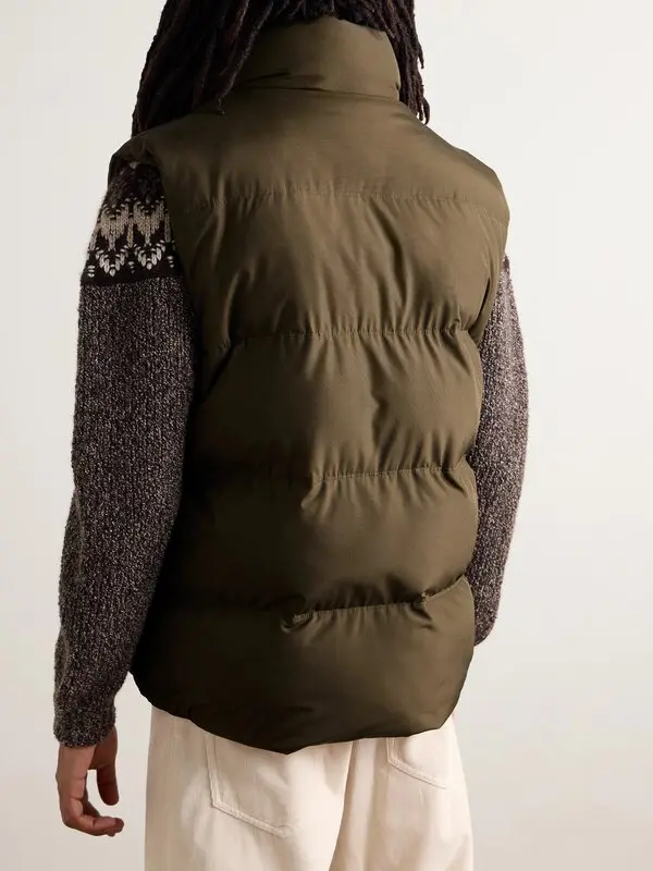 Loro Piana Lucio Quilted Storm System® Silk Gilet