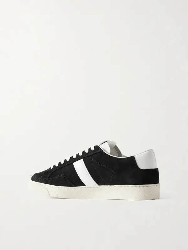 TOM FORD Blake Leather-trimmed Suede Sneakers