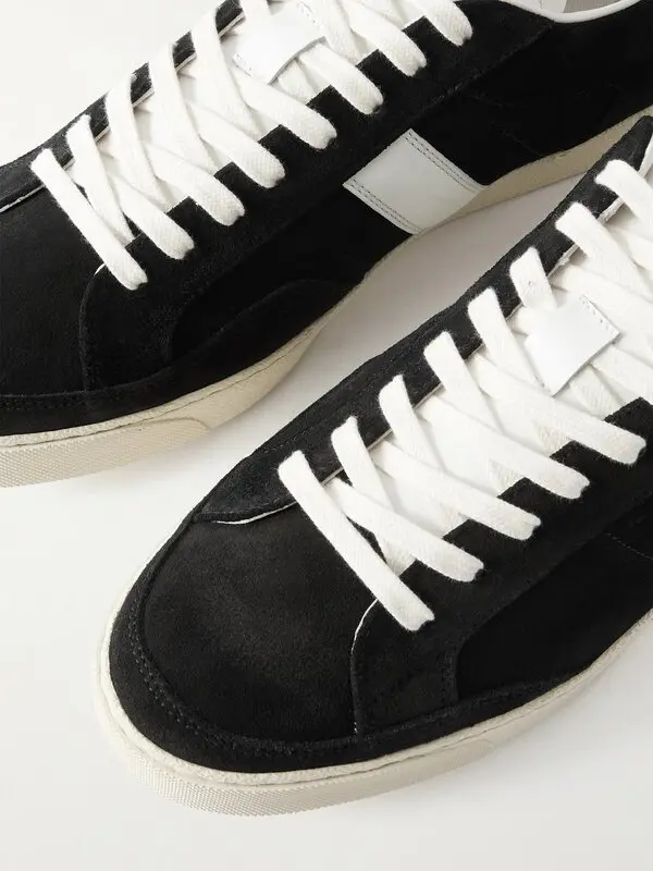 TOM FORD Blake Leather-trimmed Suede Sneakers
