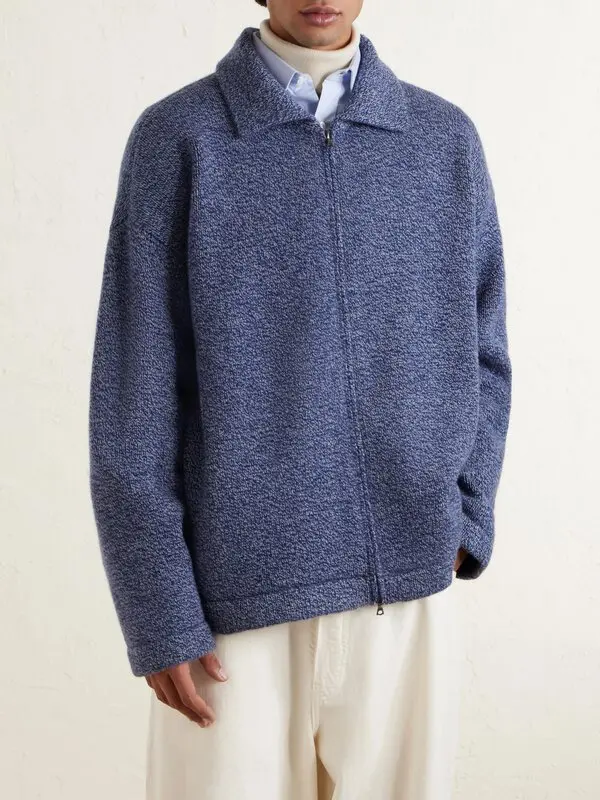 THE ELDER STATESMAN Hunter Cashmere Zip-up Cardigan