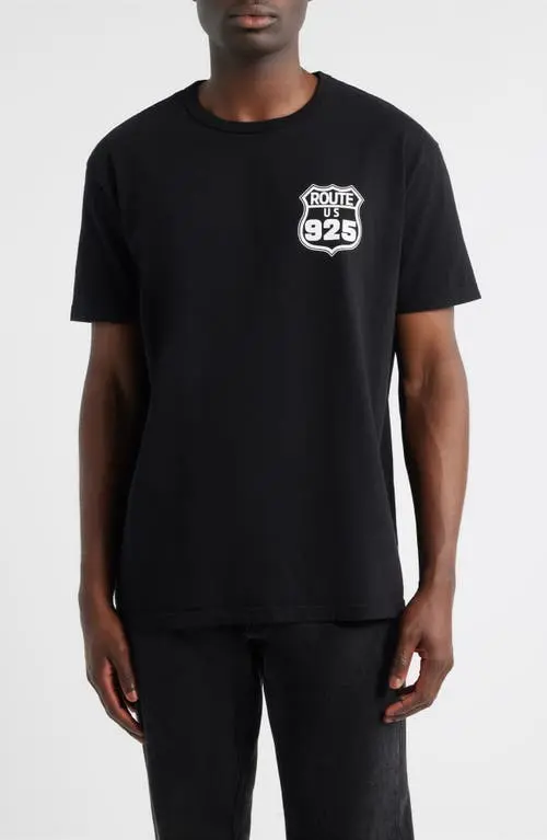 925 ORIGINALS Kicks Graphic Print T-shirt - Black