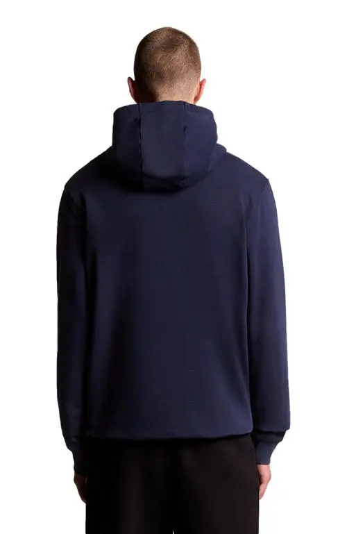 LYLE & SCOTT Cotton Zip Through Hoodie - Navy
