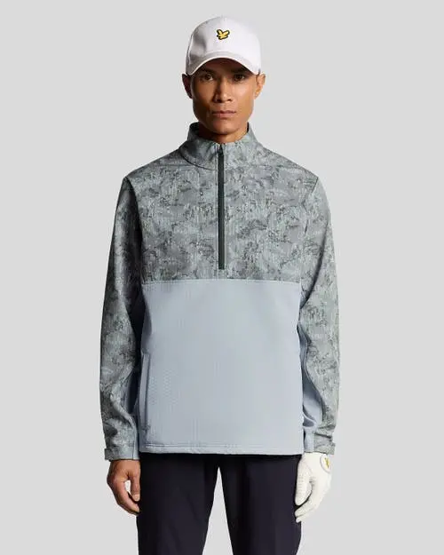 LYLE & SCOTT Golf Printed Half Zip Windjammer Jacket