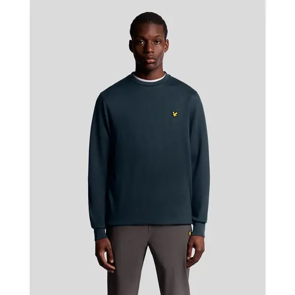 LYLE & SCOTT Crew Neck Long Sleeve Fly Fleece - Dark Navy