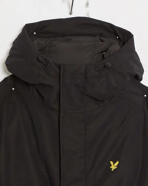 LYLE & SCOTT Long Sleeve Hooded Membrane Parka - Jet Black