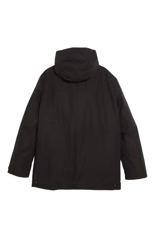 LYLE & SCOTT Long Sleeve Hooded Membrane Parka - Jet Black