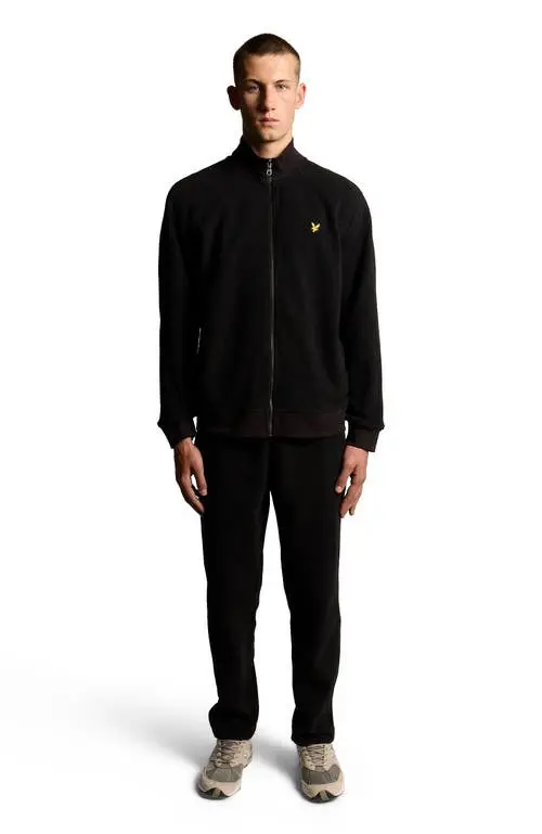 LYLE & SCOTT Long Sleeve Polar Fleece Track Jacket - Jet Black