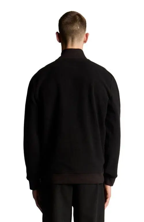 LYLE & SCOTT Long Sleeve Polar Fleece Track Jacket - Jet Black