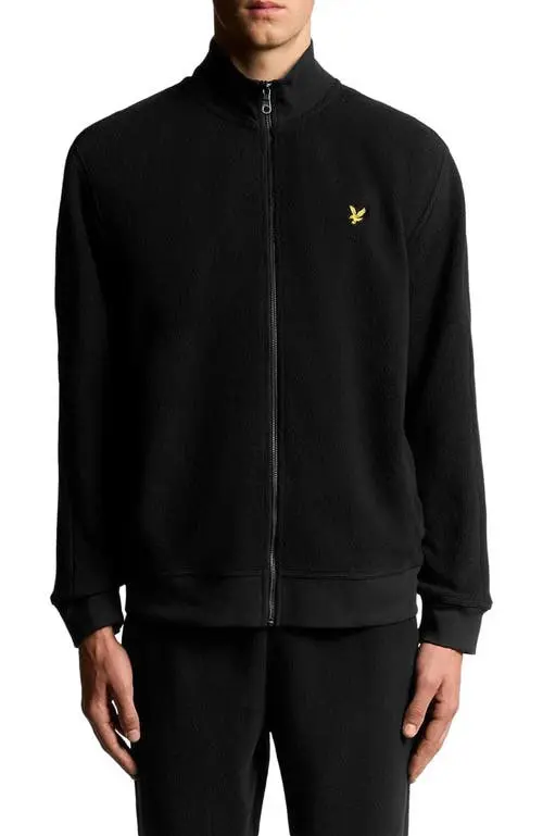 LYLE & SCOTT Long Sleeve Polar Fleece Track Jacket - Jet Black