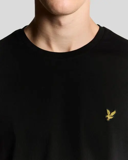 LYLE & SCOTT Plain Long Sleeve T-shirt - Jet Black