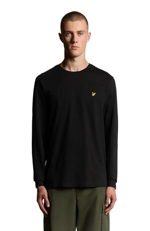 LYLE & SCOTT Plain Long Sleeve T-shirt - Jet Black