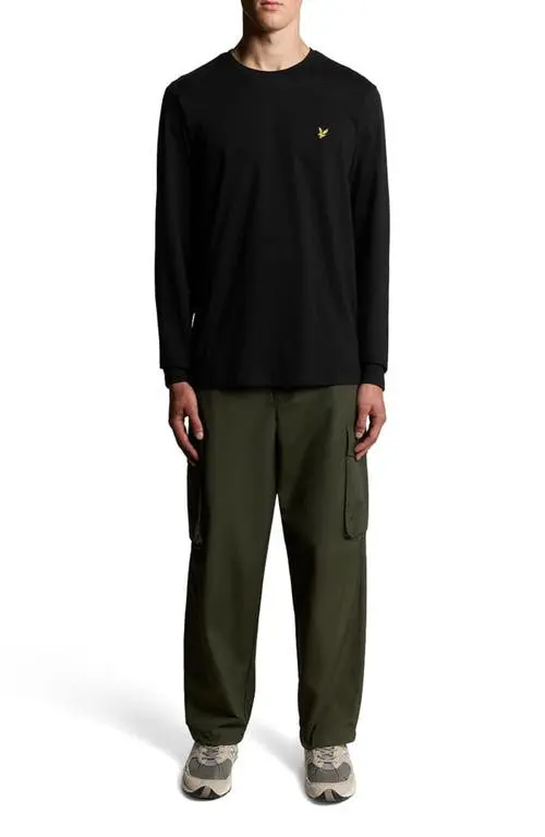 LYLE & SCOTT Plain Long Sleeve T-shirt - Jet Black