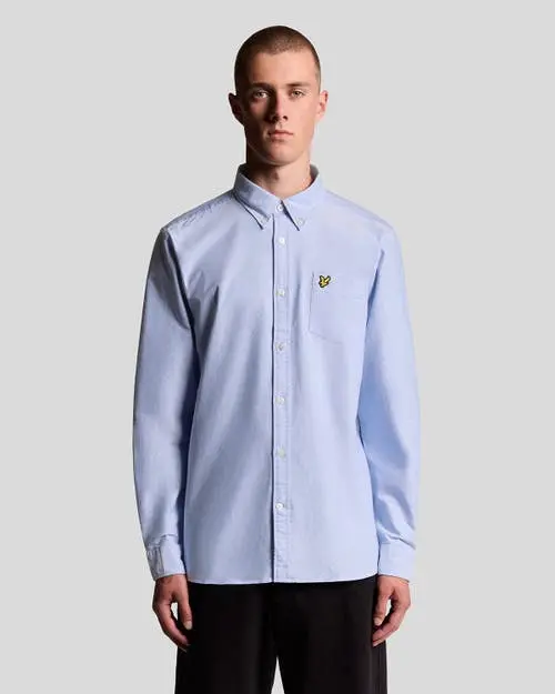 LYLE & SCOTT Plain Oxford Shirt - Riviera