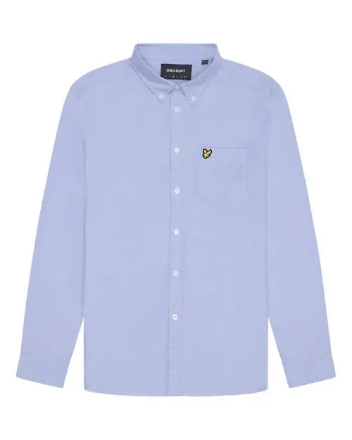 LYLE & SCOTT Plain Oxford Shirt - Riviera