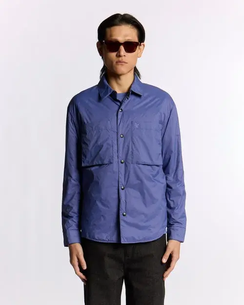 LYLE & SCOTT Long Sleeve Collared Insulated Overshirt - Twilight