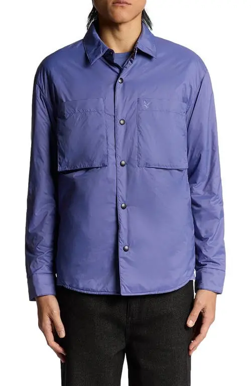 LYLE & SCOTT Long Sleeve Collared Insulated Overshirt - Twilight