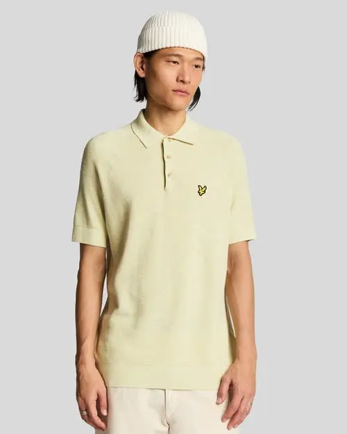 LYLE & SCOTT Linen Blend Knitted Polo