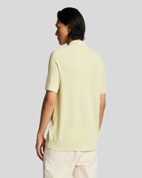 LYLE & SCOTT Linen Blend Knitted Polo