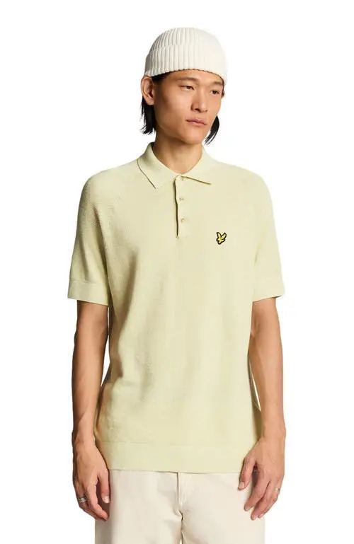 LYLE & SCOTT Linen Blend Knitted Polo