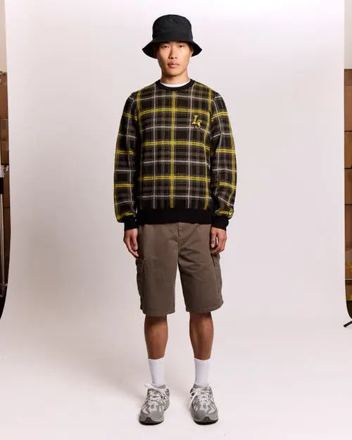 LYLE & SCOTT Ribbed Jacquard Tartan Crew Neck
