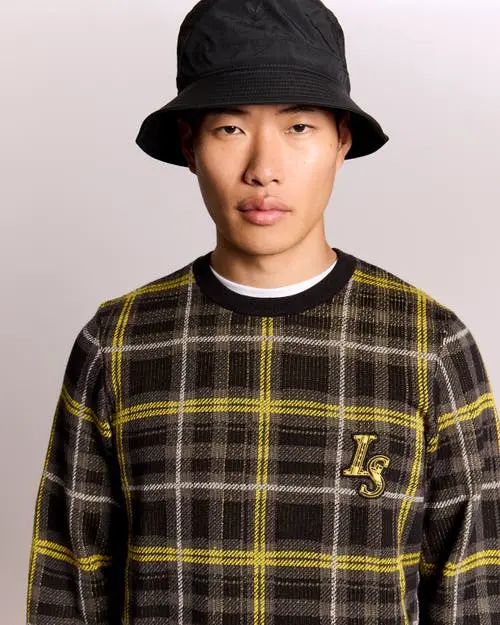 LYLE & SCOTT Ribbed Jacquard Tartan Crew Neck