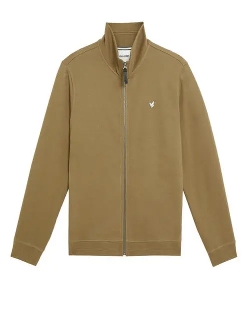 LYLE & SCOTT Diagonal Weave Zip Through Sweatshirt