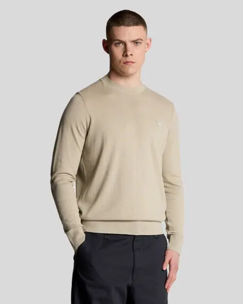LYLE & SCOTT Tonal Superfine Crew Neck Sweater