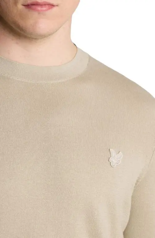 LYLE & SCOTT Tonal Superfine Crew Neck Sweater - Willow Grey