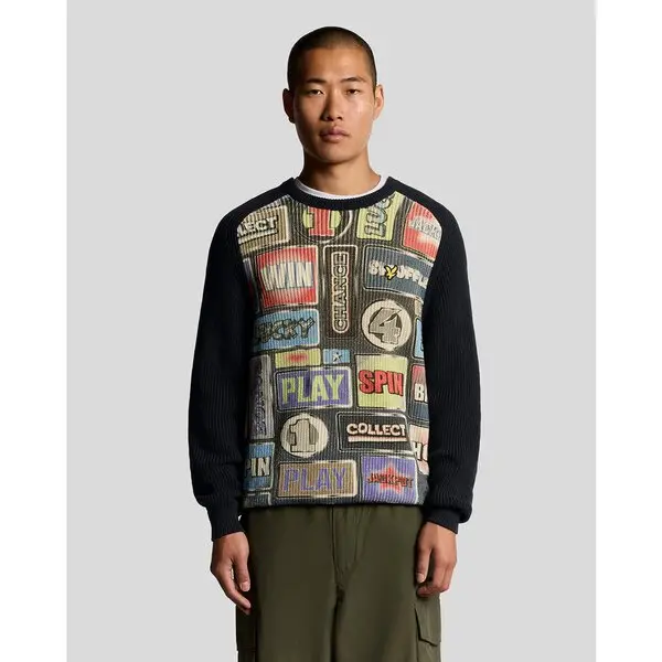 LYLE & SCOTT Fruit Machine Graphic Crew Neck Sweater
