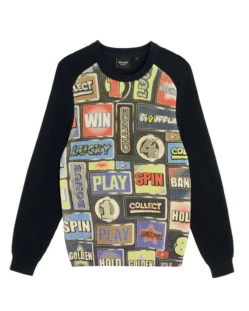 LYLE & SCOTT Fruit Machine Graphic Crew Neck Sweater