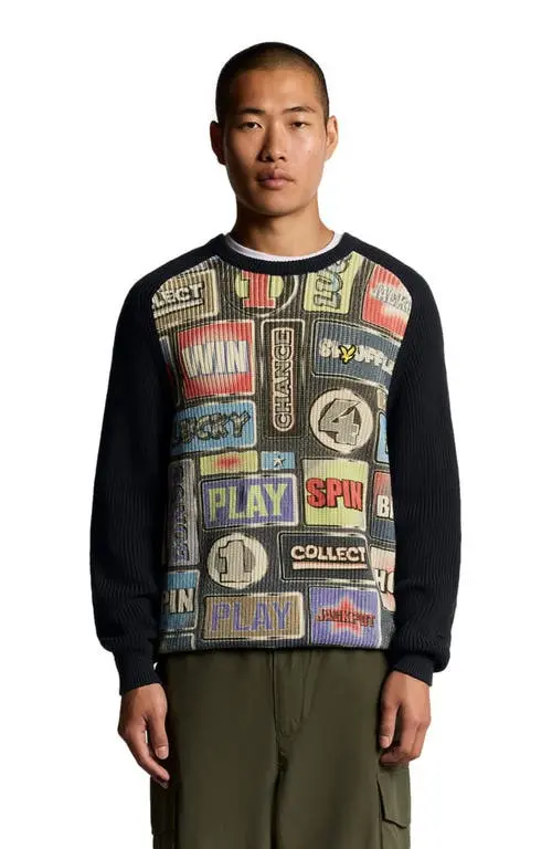 LYLE & SCOTT Fruit Machine Graphic Crew Neck Sweater