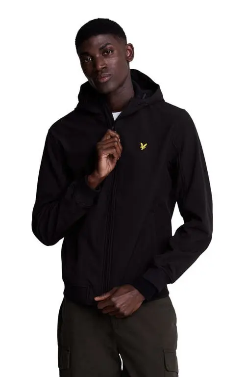 LYLE & SCOTT Fleece Back Softshell Jacket - Jet Black