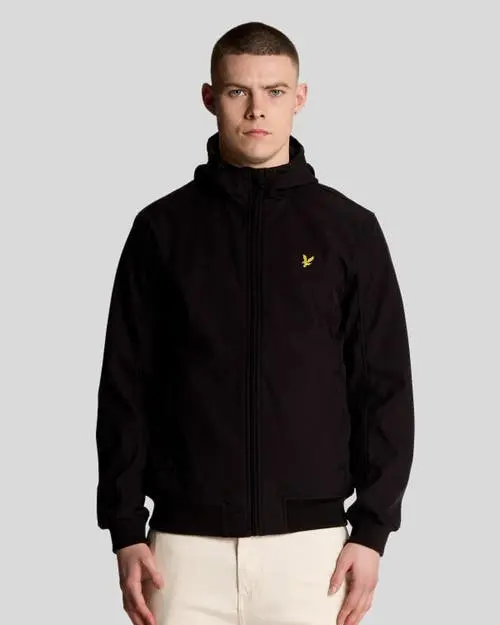 LYLE & SCOTT Mesh Back Long Sleeve Softshell Jacket - Jet Black