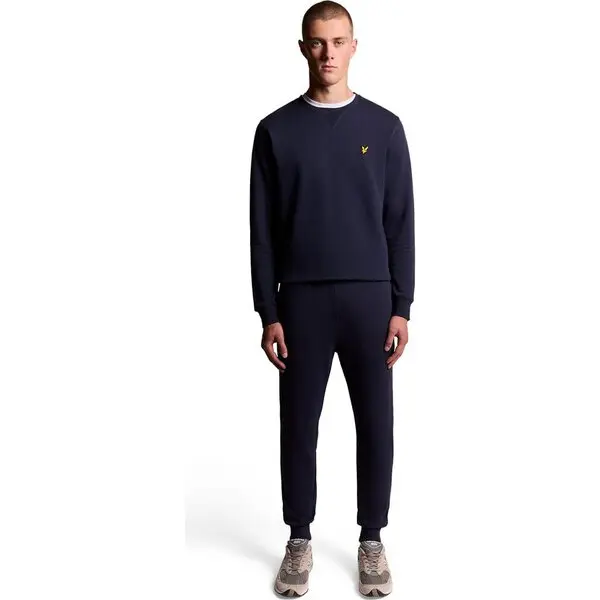 LYLE & SCOTT Crew Neck Cotton Sweater - Navy