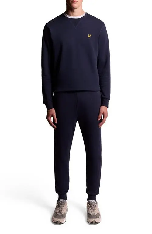 LYLE & SCOTT Crew Neck Cotton Sweater - Navy