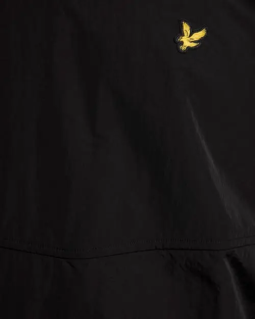 LYLE & SCOTT Half Raglan Hybrid Long Sleeve Sweatshirt - Jet Black