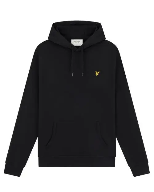 LYLE & SCOTT Long Sleeve Pullover Hoodie - Jet Black