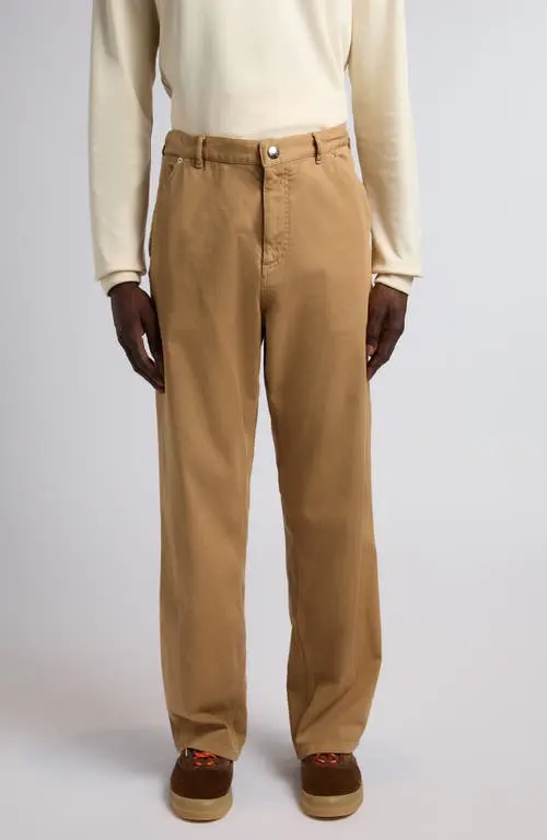 Moncler Cotton Stretch Twill Carpenter Pants - Camel