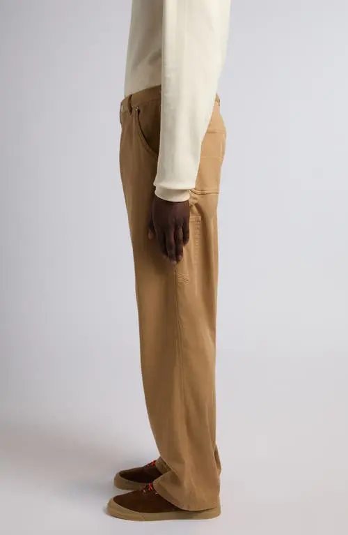 Moncler Cotton Stretch Twill Carpenter Pants - Camel