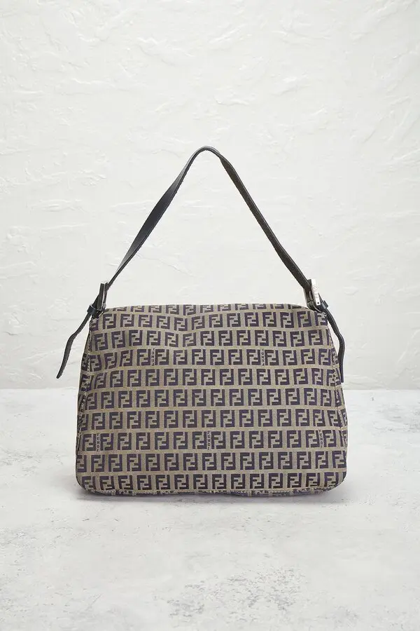 Fendi Zucchino Mama Baguette Shoulder Bag