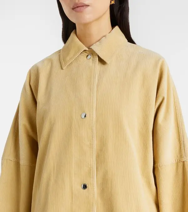 TOTEME Cotton Corduroy Overshirt - Beige